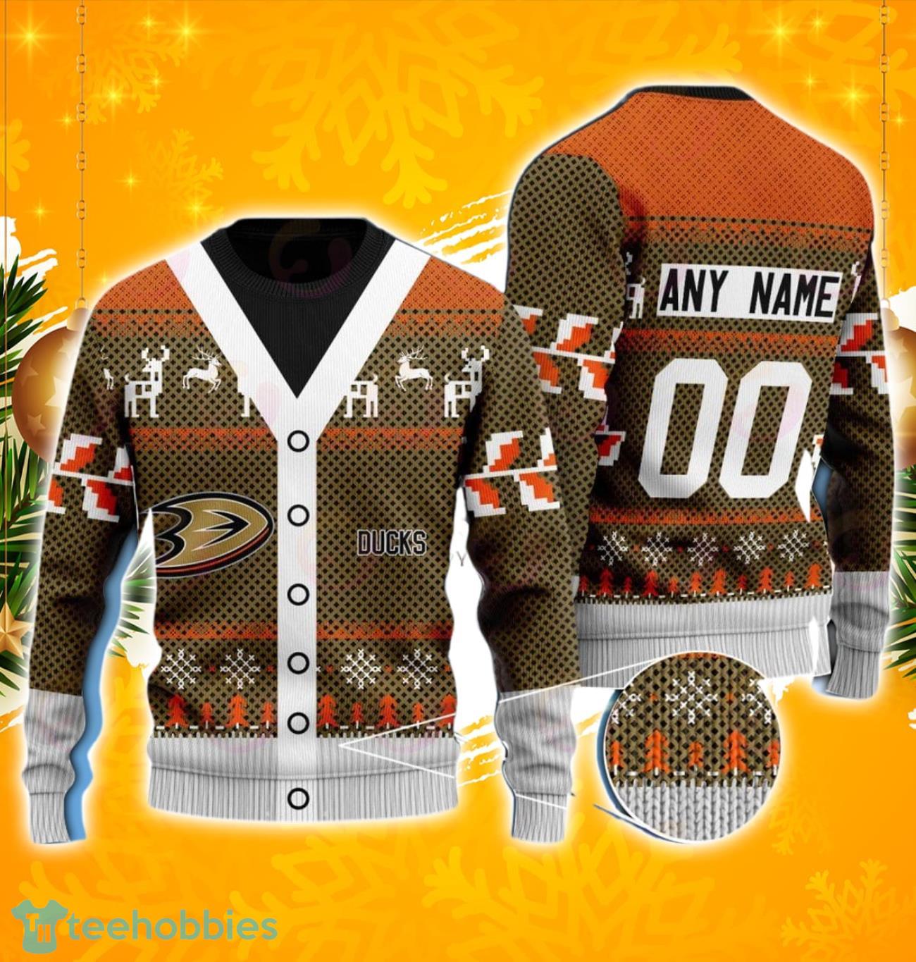 NHL Anaheim Ducks Specialized Unisex Sweater Custom Number & Name For ...