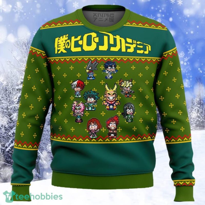 My Hero Academia Sprites Ugly Christmas Sweater Gift Christmas