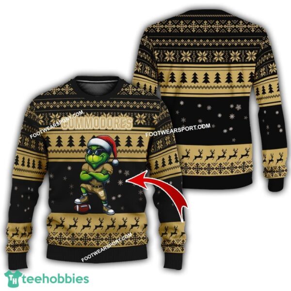 Vanderbilt Commodores Grinch Football Ugly Sweater AOP Gift For ...